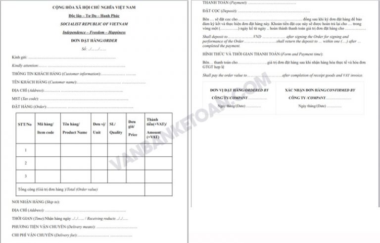 Đơn Đặt Hàng Là Gì? Các Mẫu Đơn Đặt Hàng Bằng Excel, Word